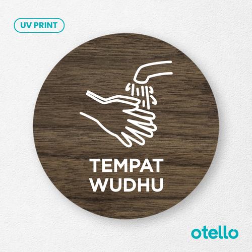 Jual Signage Tempat Wudhu Sign Board Kayu Wooden Papan Label Nama ...