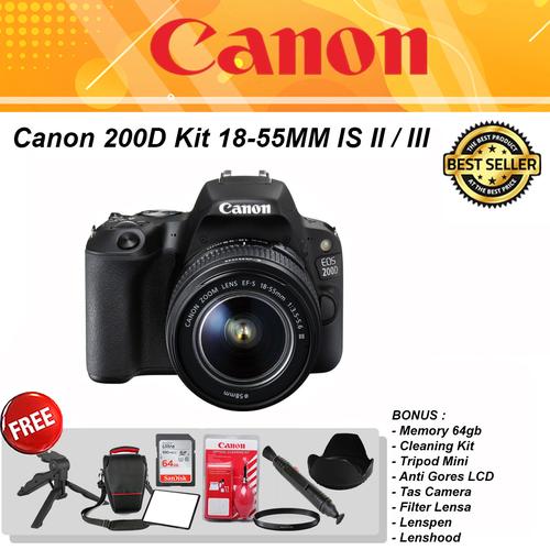 Promo CANON EOS 200D KIT 18-55MM III WIFI - KAMERA CANON EOS 200D DSLR ...