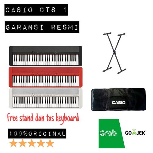 Jual Keyboard CASIO CTS1 / CT-S1 / CTS 1 Garansi Resmi 1 Tahun - Hitam ...