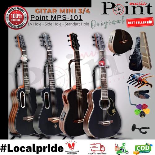 Jual Gitar Mini 3/4 Akustik dan Akustik Elektrik Original MPS-101 Viral - Side Hole, PAKET A ...