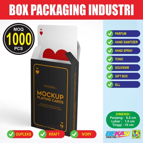 Jual 6.5x1.5x10 cm Custom Cetak Dus Kemasan Card Box Packaging Kartu ...