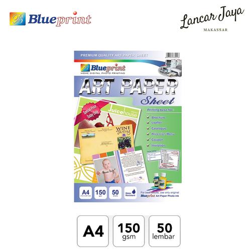 Jual Kertas Art Karton Art Paper Blueprint 150 Gsm 50 Lembar - Kota ...