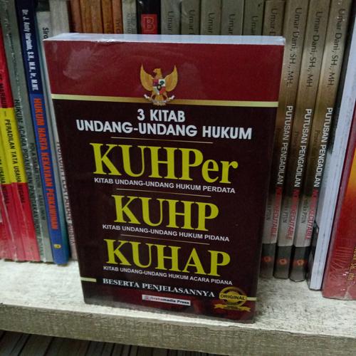 Jual 3 kitab undang undang hukum kuhper kuhp kuhap beserta penjelasannya - Jakarta Pusat ...