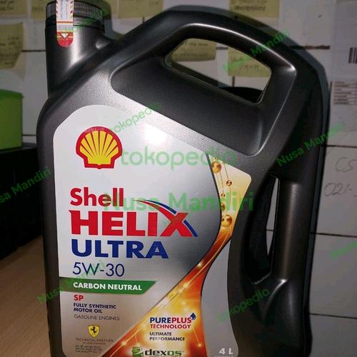 Jual Shell Helix Ultra 5W-30 4Liter ORIGINAL Jaminan barcode tembus ...