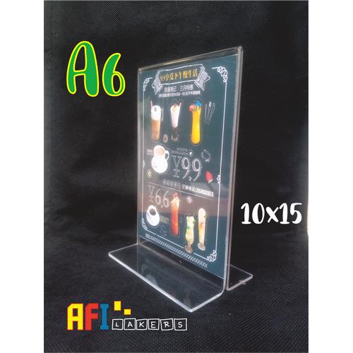 Jual Display menu resto atau nomor meja akrilik 2 sisi 10x15 - Jakarta ...