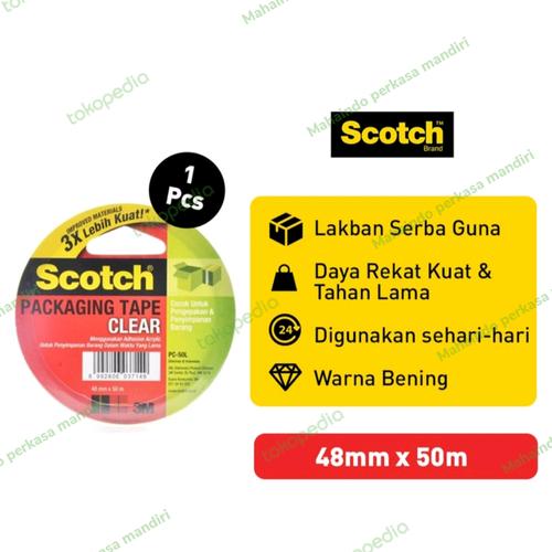 Jual 3M Scotch Packaging Tape - Lakban Packing 3x Kuat 48mm x 50m ...