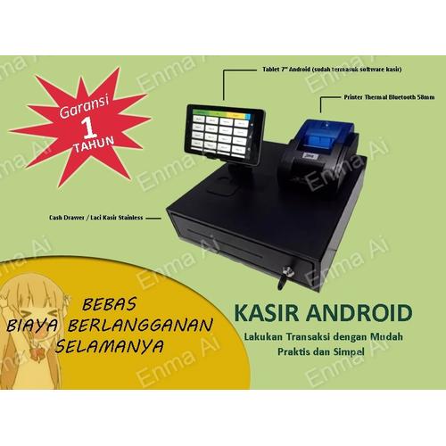 Jual Mesin / Alat Kasir Android Toko Retail POS - Paket Plus Laci - Kab ...