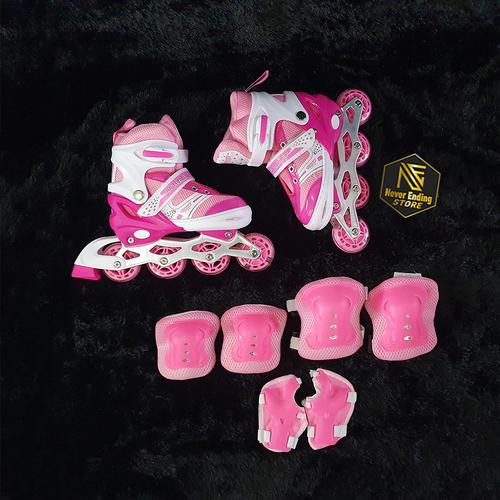 Jual Paket Sepatu Roda Anak + Dekker Pelindung Lutut Siku Telapak ...