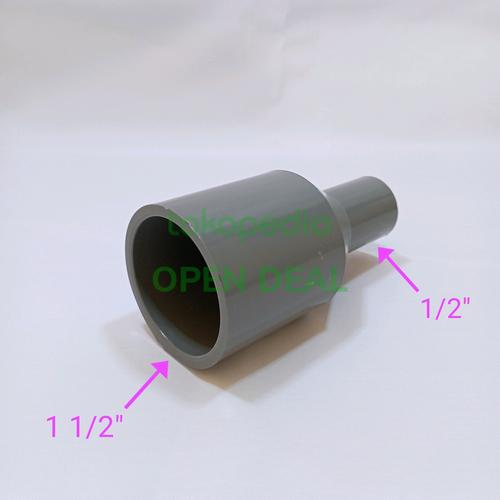 Jual Vlok Sok AW 1 1/2 x 1/2 RUCIKA /Plok Sok PVC/Reducer Sock 1 1/2x1 ...