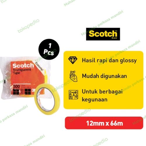 Jual 3M Scotch Tape 500 Economy Tape - Selotip Bening - Transparent ...