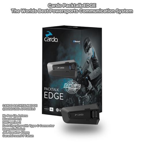 Jual Intercom Cardo Packtalk Edge New Dual Pack ISI 2 Garansi 3 Tahun ...