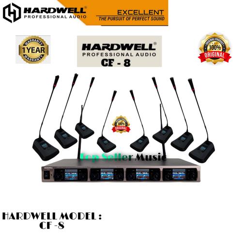 Jual MIC WIRELESS CONFERENCE HARDWELL 8 MIC PODIUM CF8 ORIGINAL BISA DI ...