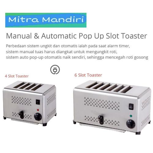 Jual Toaster Manual & Automatic Pop Up Slot/ GETRA EST-4, EST-6, EST-AP ...