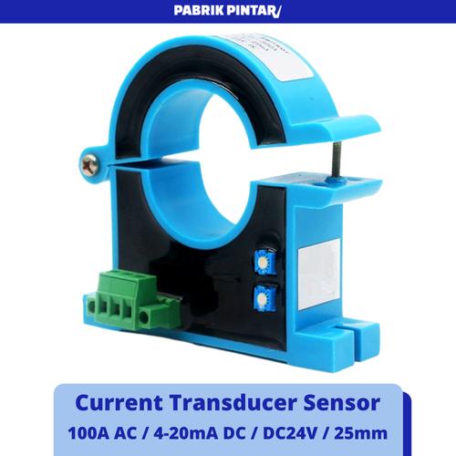 Jual Current Transducer CT Sensor Arus Listrik JXK-7 100A 4-20mA DC24V ...
