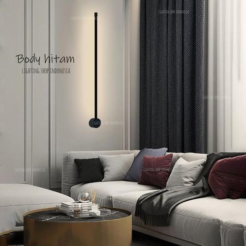 Jual Lampu dinding led panjang 100cm gold hitam modern minimalis ruang ...