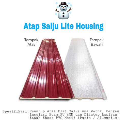 Jual Atap Salju Lite Housing / Atap Dingin PU - Biru, 1 Meter - Kota ...