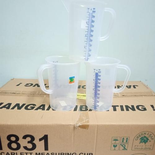 Jual Gelas Ukur Plastik 1 liter/2 liter Green Leaf - 2 Liter - Jakarta ...