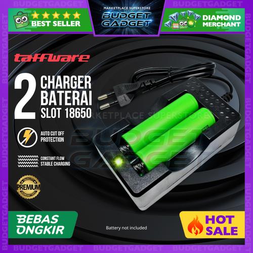 Jual Taffware Charger Baterai 18650 Dual Battery (2 Slot) A-CC-02 ...