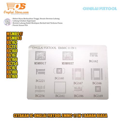 Jual CETAKAN IC - PLAT BGA ONGLAI FIXTOOL EMMC 11 IN 1 BAHAN BIASA ORI - Jakarta Pusat ...