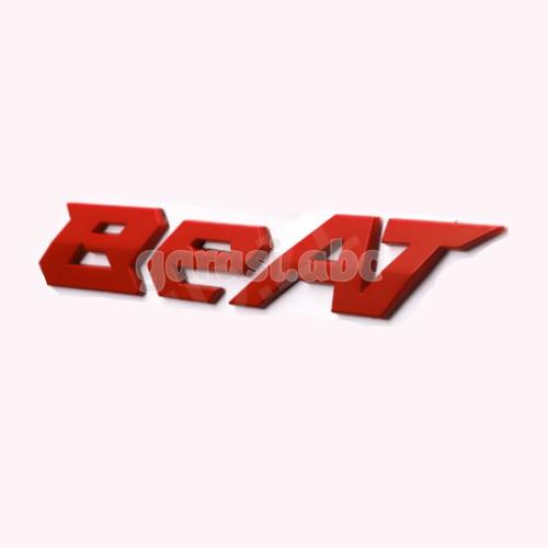 Jual Stiker Emblem Badge Body Honda Beat Timbul 3D Sticker Tulisan Logo ...