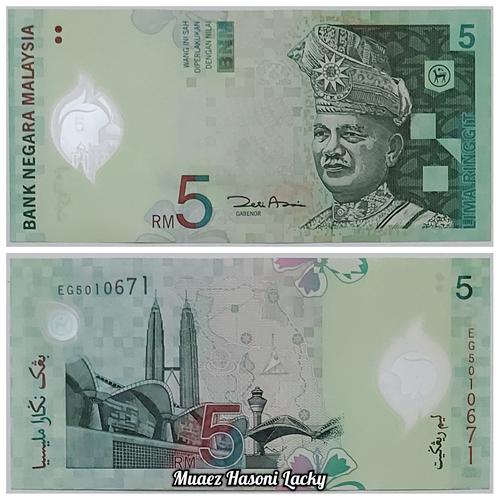 Jual Koleksi Ringgit Malaysia Pecahan 5 Old Series Bahan Polymer ...