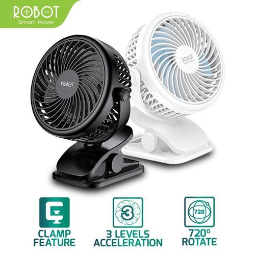 Jual KIPAS ANGIN PORTABLE MINI ROBOT RT-BF10 MINI FAN JEPIT CLIP PUTAR ...