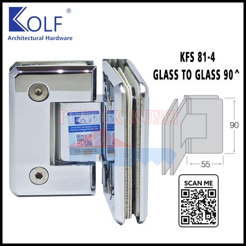 Jual Engsel Shower Kolf KFS81-4 Shower Hinge Glass To Glass 90 Derajat ...