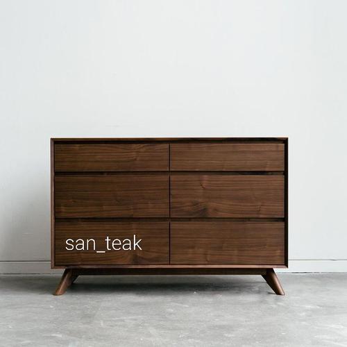 Jual drawer cabinet minimalis kayu jati bufet penyimpanan 6 laci ...