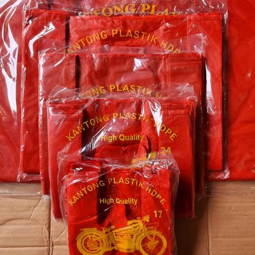 Jual Kantong Plastik Merah Tebal / Kantong Kresek Merah 17 24 28 35 40 ...