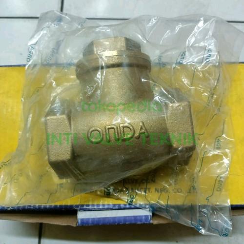 Jual SWING CHECK VALVE BRASS KUNINGAN ONDA 1 1/2 INCHI - Jakarta Barat ...