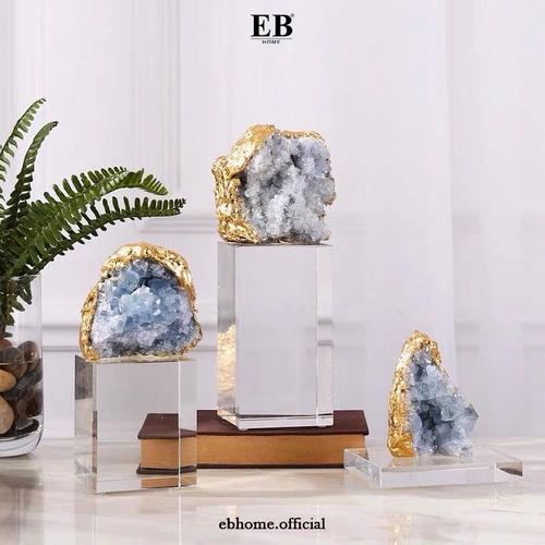 Jual Pajangan Meja Kristal Estetik / Blue Quartz Set 190/7-9 - Jakarta ...