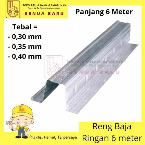 Jual Reng Baja Ringan Atap / Reng Baja Ringan 6 meter - 0,40 MM - Kab ...
