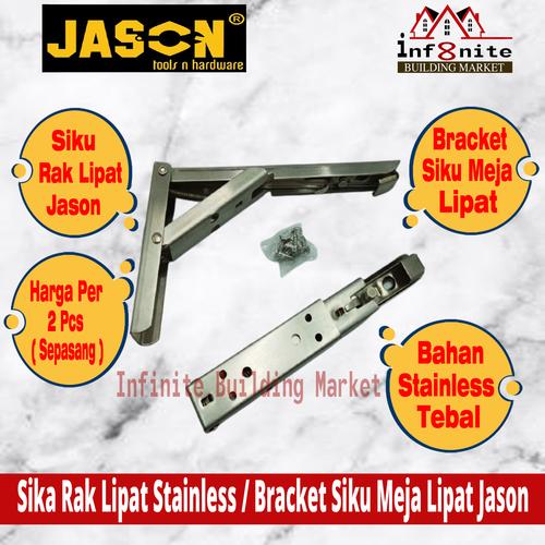 Jual Siku Rak Lipat Stainless Jason Bracket Engsel Siku Meja Lipat ...