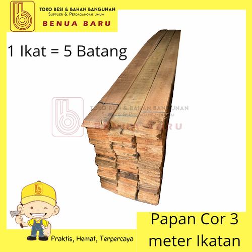 Jual Papan Cor 3 meter lebar 15 cm ( 1 ikat / 5 lembar ) - Kab. Bekasi ...