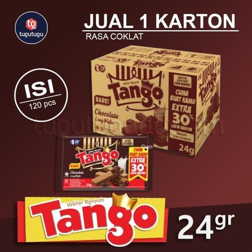 Jual Tango Wafer Chocolate 24 gram - 1 karton (12 renceng x 10 sachet ...