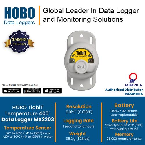 Jual Water Data Logger HOBO TidbiT MX Temperature 400' HOBO MX2203 ...