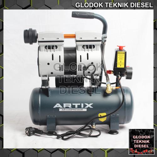 Jual Mesin Kompresor Angin Oilless Compressor 3/4 HP 9 Liter SILENT ...