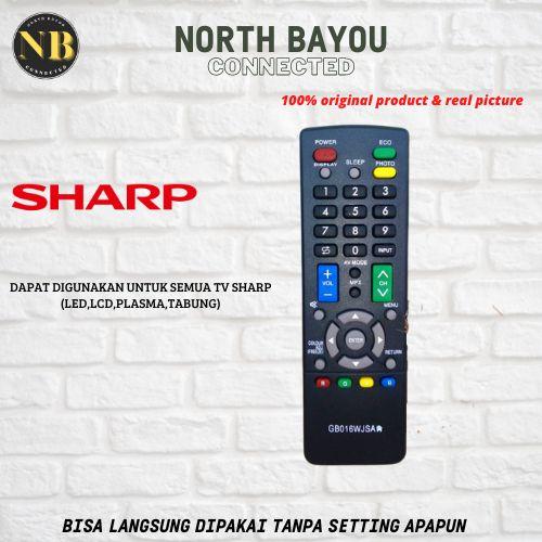 Jual REMOTE REMOT TV SHARP LED LCD GB016WJSA STANDART UNIVERSAL - SHARP ...