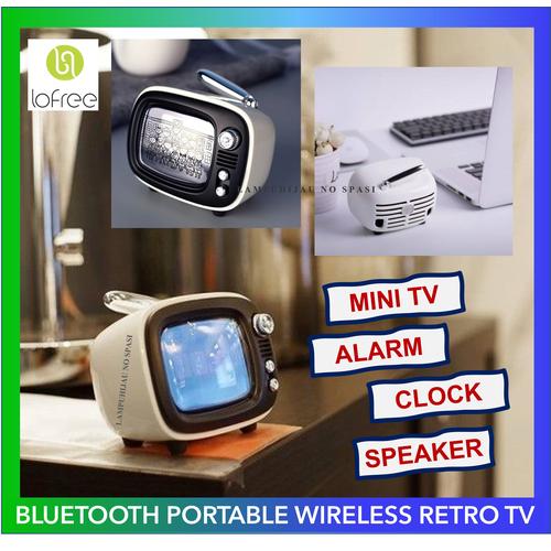 Jual Bluetooth TV Mini Speaker Alarm Clock LOFREE QTV - Putih - Jakarta ...