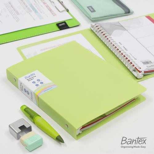 Promo Bantex A5 Trendy Multi Ring Binder 20 Hole Pistachio 3124 72 ...