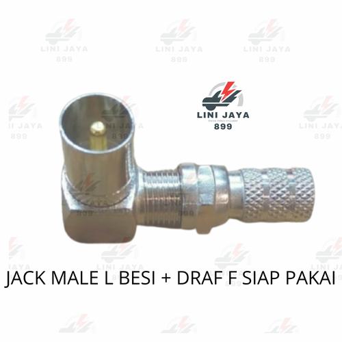 Jual JACK ANTENA L BESI + DRAF KONEKTOR F SIAP PAKAI JACK ANTENA L ...