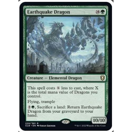 Jual MTG | Earthquake Dragon | Commander Legends: Baldur's Gate |Foil ...