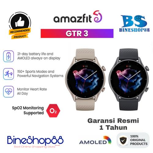 Jual Smartwatch Amazfit GTR 3 Amoled Display SpO2 Smart Watch GTR3 ...
