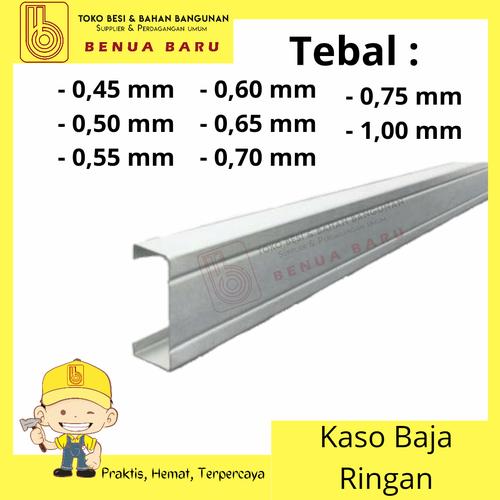 Jual Kaso Baja Ringan / Atap Kaso Kanal C - 1 MM - Kab. Bekasi - Benua ...