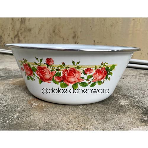 Jual Baskom / Waskom Dalam Kembang Jadul Enamel Ideal 40 cm - Kota ...