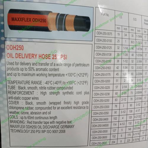 Jual selang maxxflex oil delivery hose(ODH250 psi) 2 1/2 inch benang ...