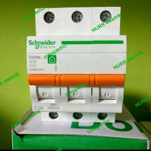 Jual MCB NEW DOMAE SCHNEIDER 3P 6A 10A 16A 20A 25A 32A 40A 50A 63A SNI 6KA MCB 3 PHASE - 63A ...