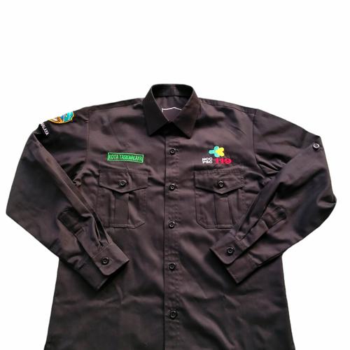 Jual SERAGAM BAJU KEMEJA PDL/PDH | KEMEJA BORDIR COSTUM BORDIR - L ...