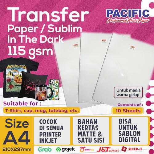 Jual Kertas Transfer Sublim / Sublime Transfer Paper A4 In The Dark 10 ...