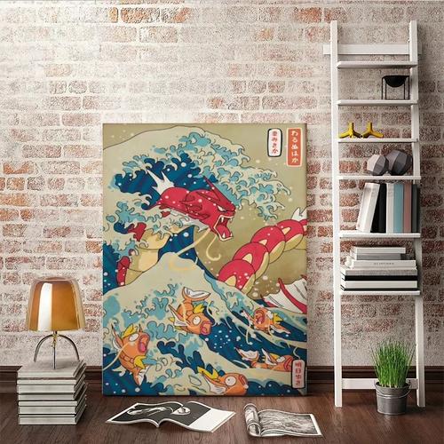 Jual Pokemon Red Gyarados Poster Vintage Artwork Portrait Ukuran ...